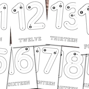 Preschool Numbers Tracing Worksheet, Handwriting Practice, Basic ...