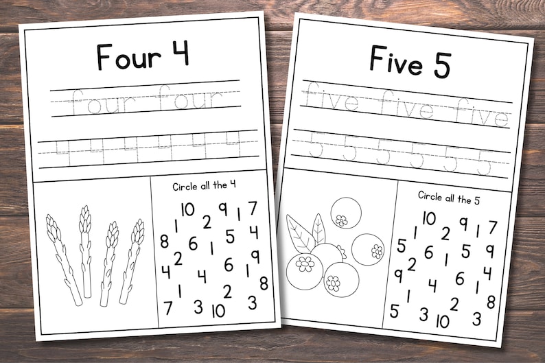1-10 Number Tracing, Preschool Worksheet Printable, Handwriting ...
