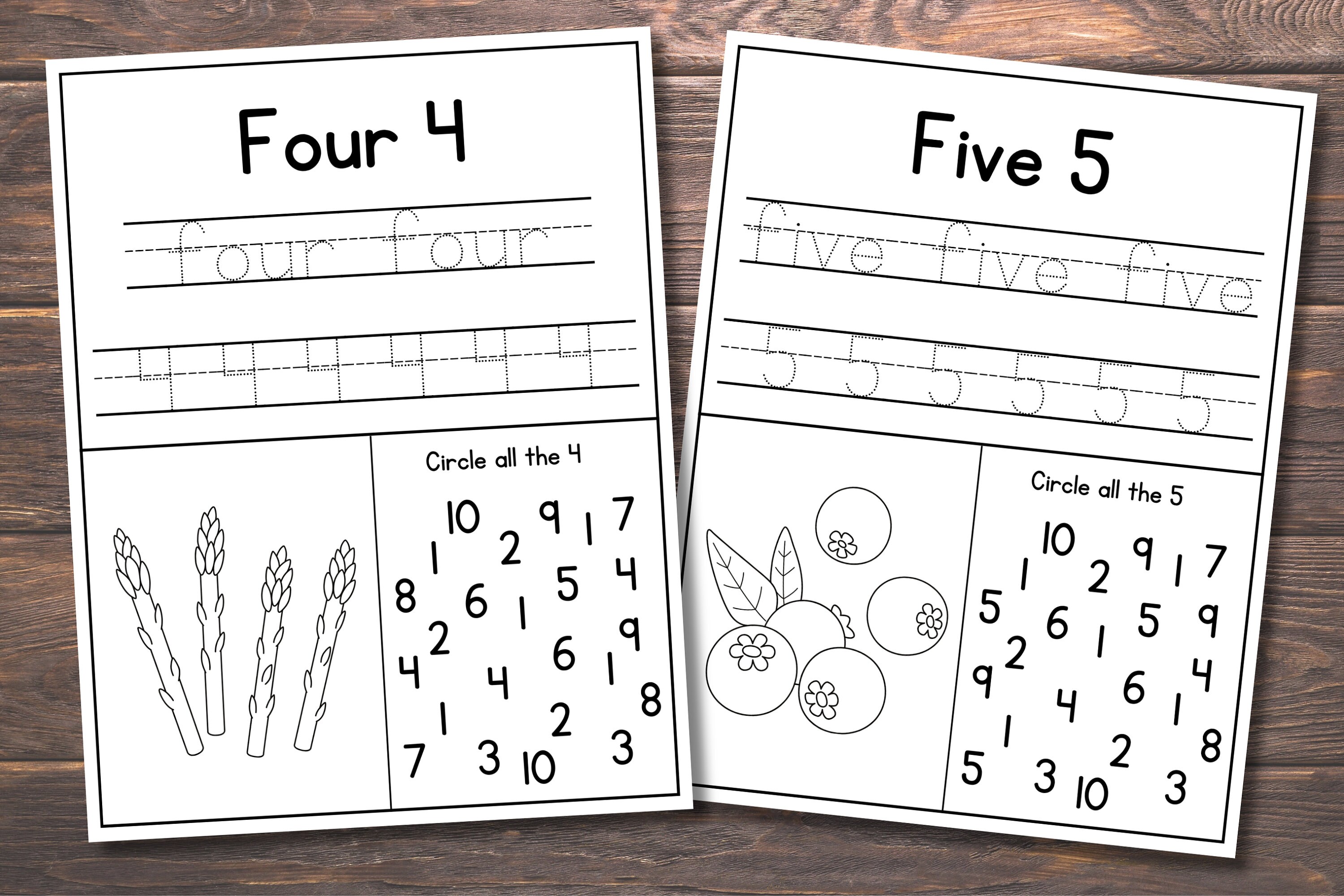 1-10 Number Tracing, Preschool Worksheet Printable, Handwriting ...