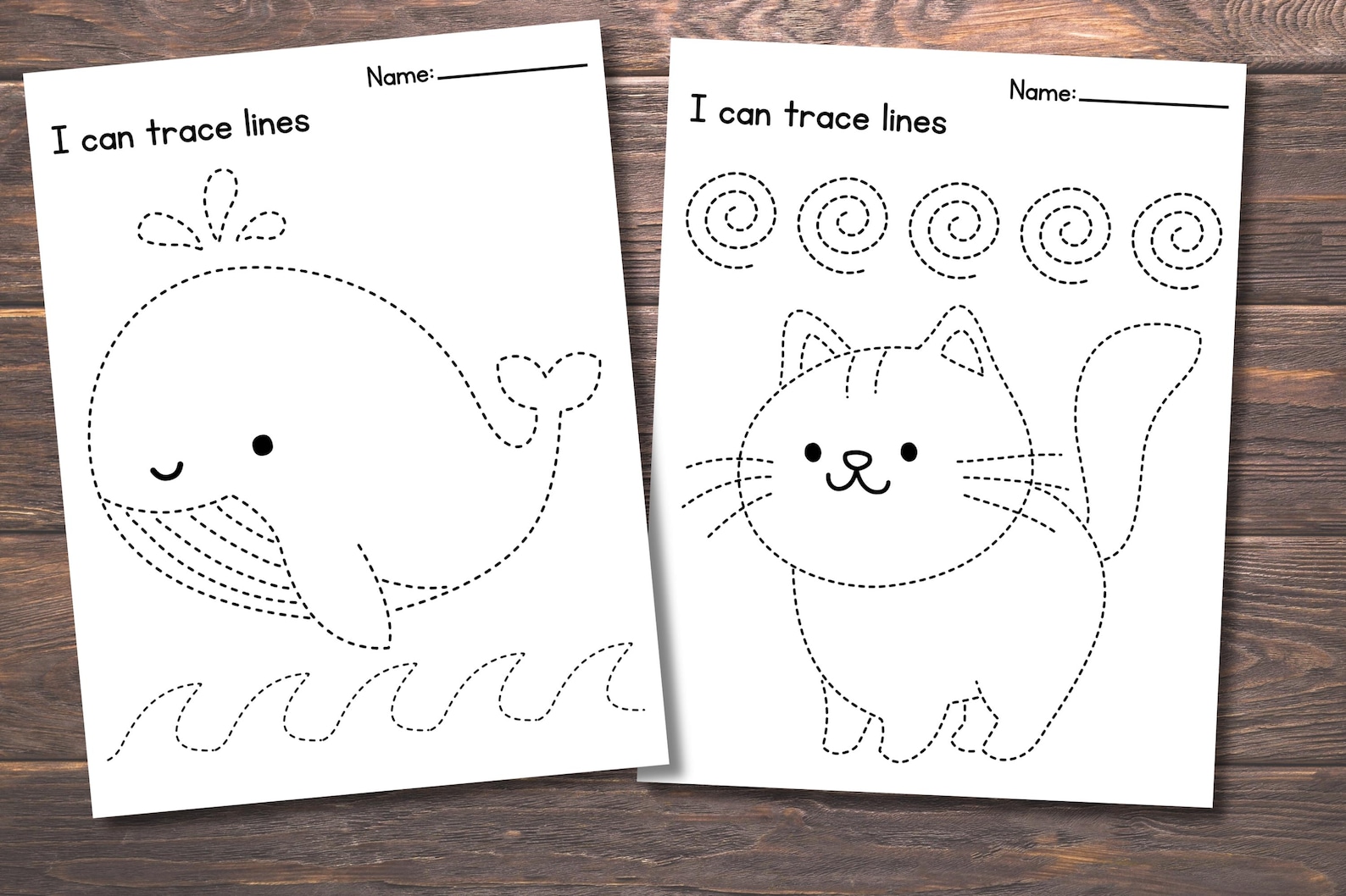 Preschool Line Tracing Worksheets, Lines Trace Pages Printable ...