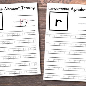 26 Printable Lowercase Alphabet Tracing Worksheets. Preschool ...