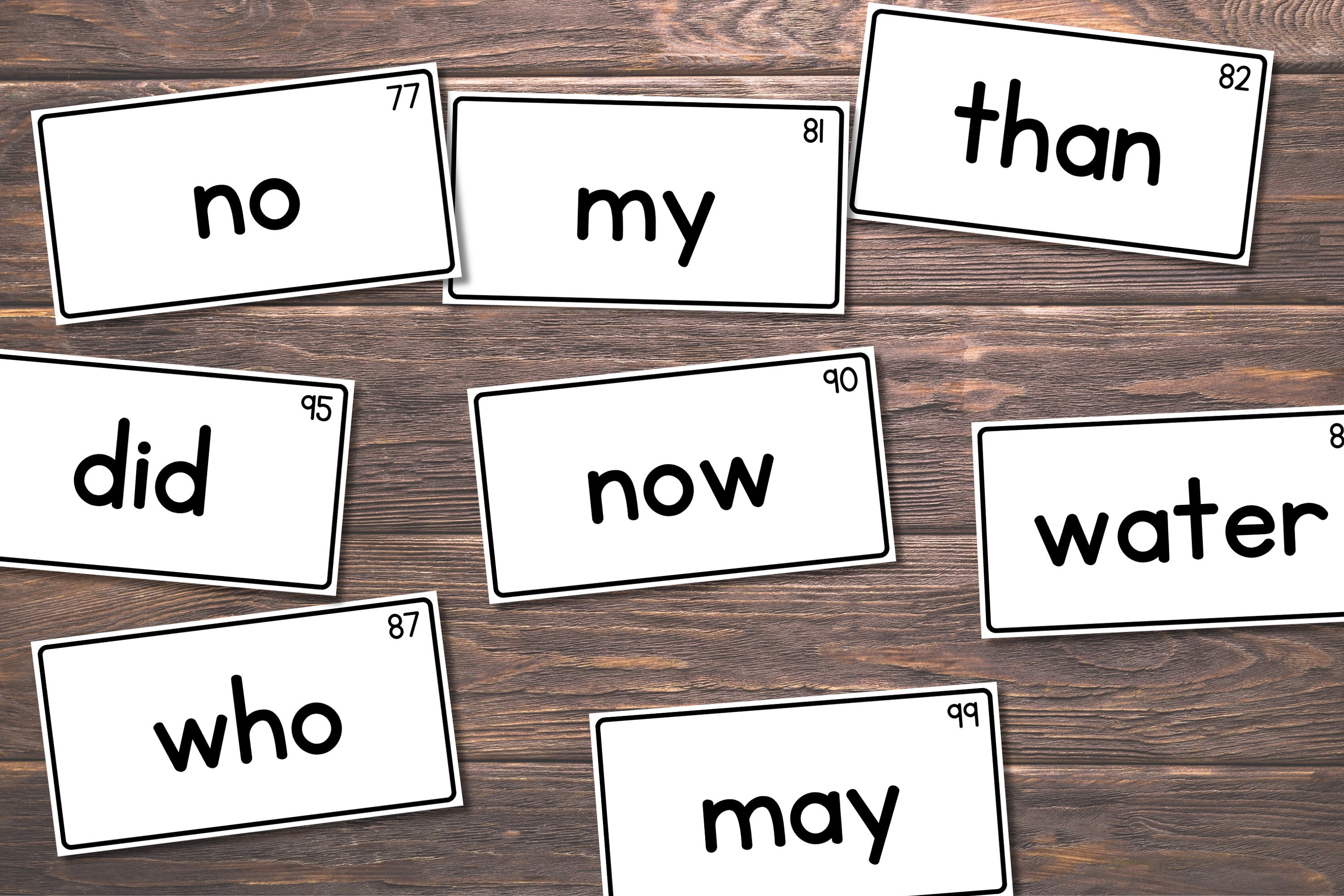 100 Printable Fry's First Hundred Sight Word Flashcards - Etsy