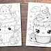 Kawaii Coloring Pages | 50 Pages | Cute Coloring Pages | for Kids and ...