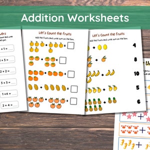 Preschool Math, Beginning Math, Counting, Learning to Add, Preschool ...
