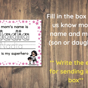 Custom Mom Name Tracing Sheet Handwriting Practice Personalized Name ...