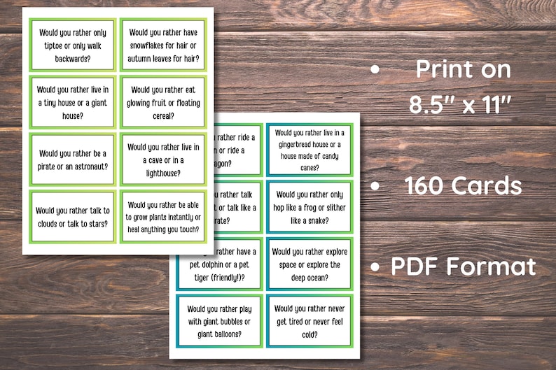 Would You Rather Questions for Kids, Conversation Starters, Would You ...