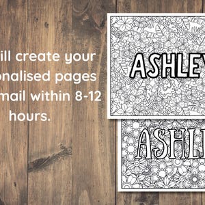Custom Name Coloring Pages PDF | Personalized Printable Name Pages for ...