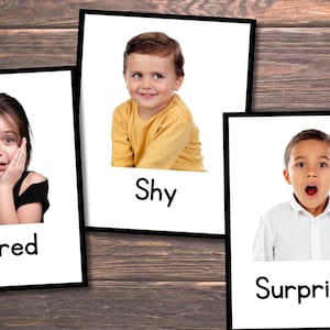 Photo Emotion 32 Flashcards Printable | Features Real Children ...