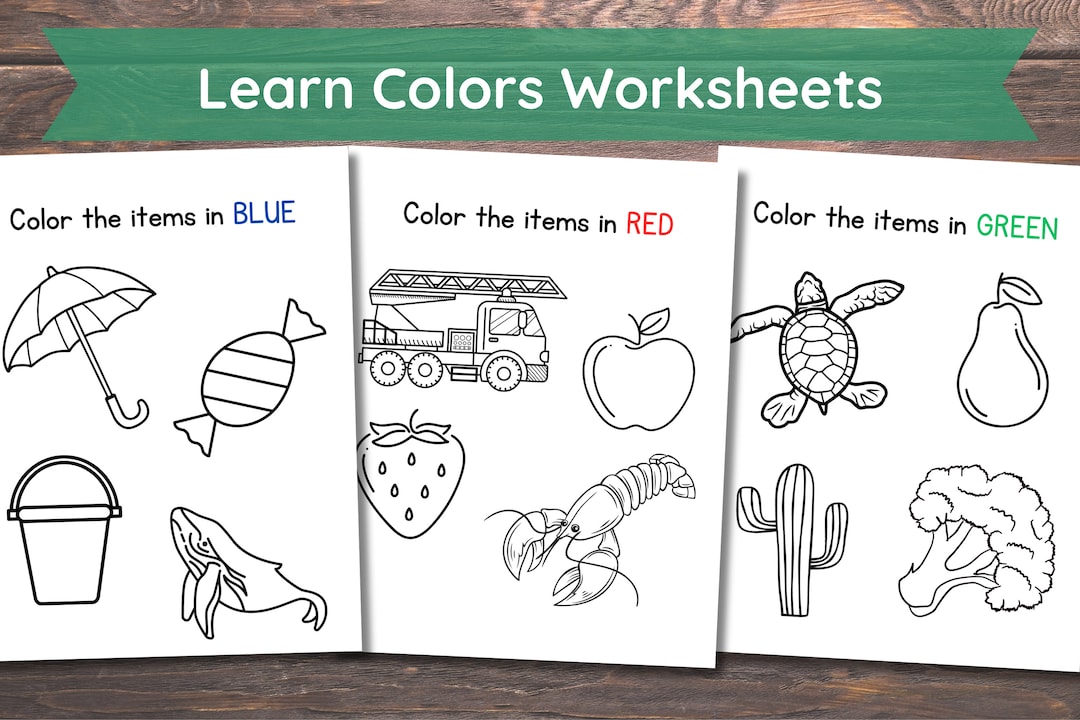 Preschool Color of the Week - Learn Colors -pre-k Curriculum Worksheets ...