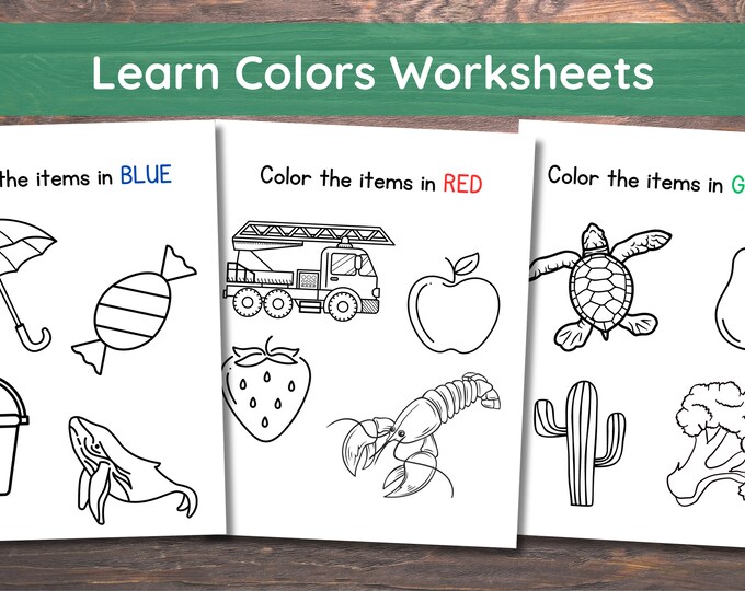 Preschool Color of the Week Worksheets, Printable Learning Colors ...