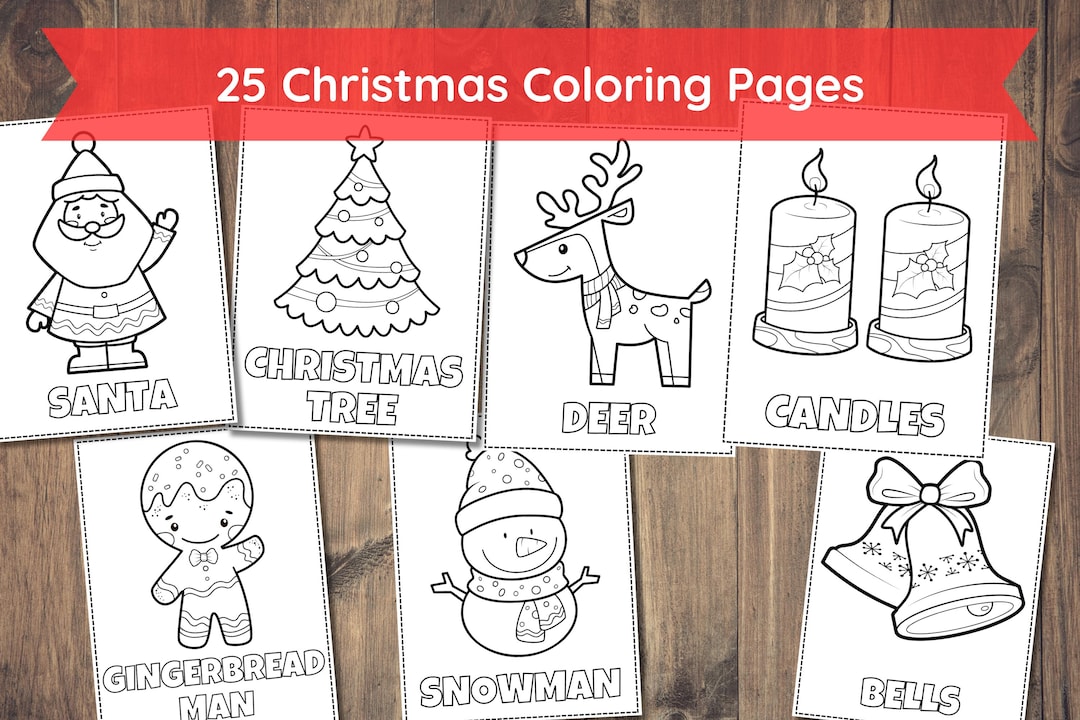 Christmas Coloring Pages for Kids Toddlers Preschoolers Toddlers ...