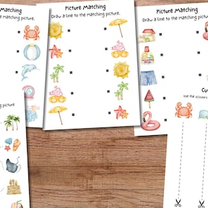 Printable Summer Preschool Activity Bundle, Summer Preschool ...