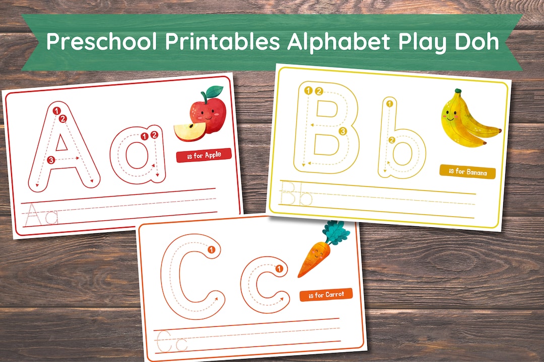 Preschool Printables Alphabet Play Doh Mats Printable Toddler ...
