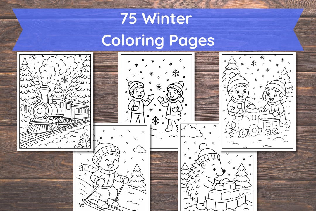 Winter Coloring Pages, Winter Coloring Book, Winter Coloring Sheets ...