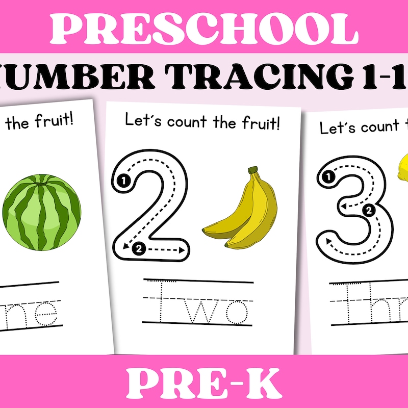 Preschool Worksheets - Etsy