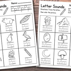 24 Printable Alphabet Letter Sounds Worksheets | Preschool-kdg Phonics ...