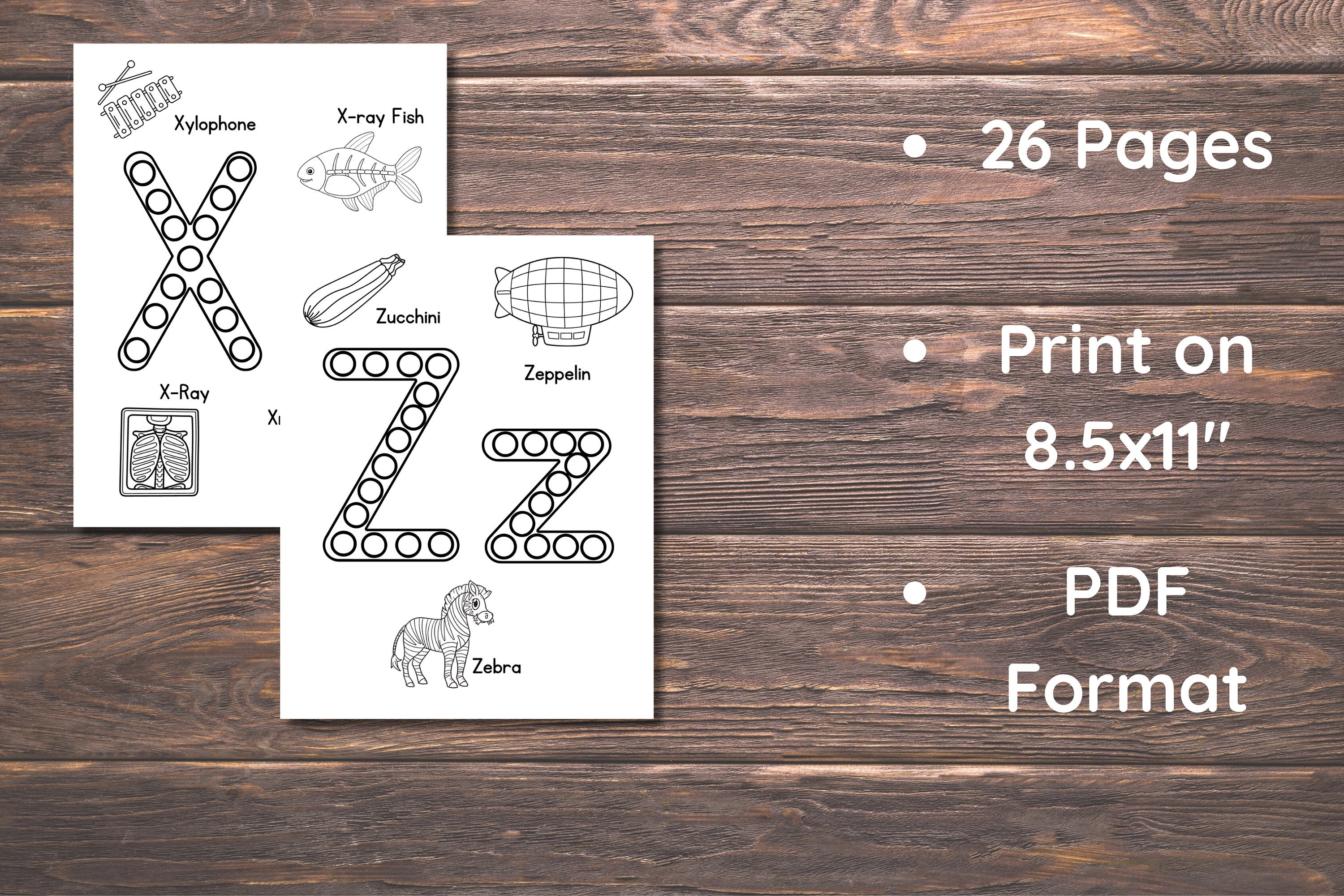Do- A-DOT Alphabet Printable Worksheets, Activity for Kids, Toddlers ...