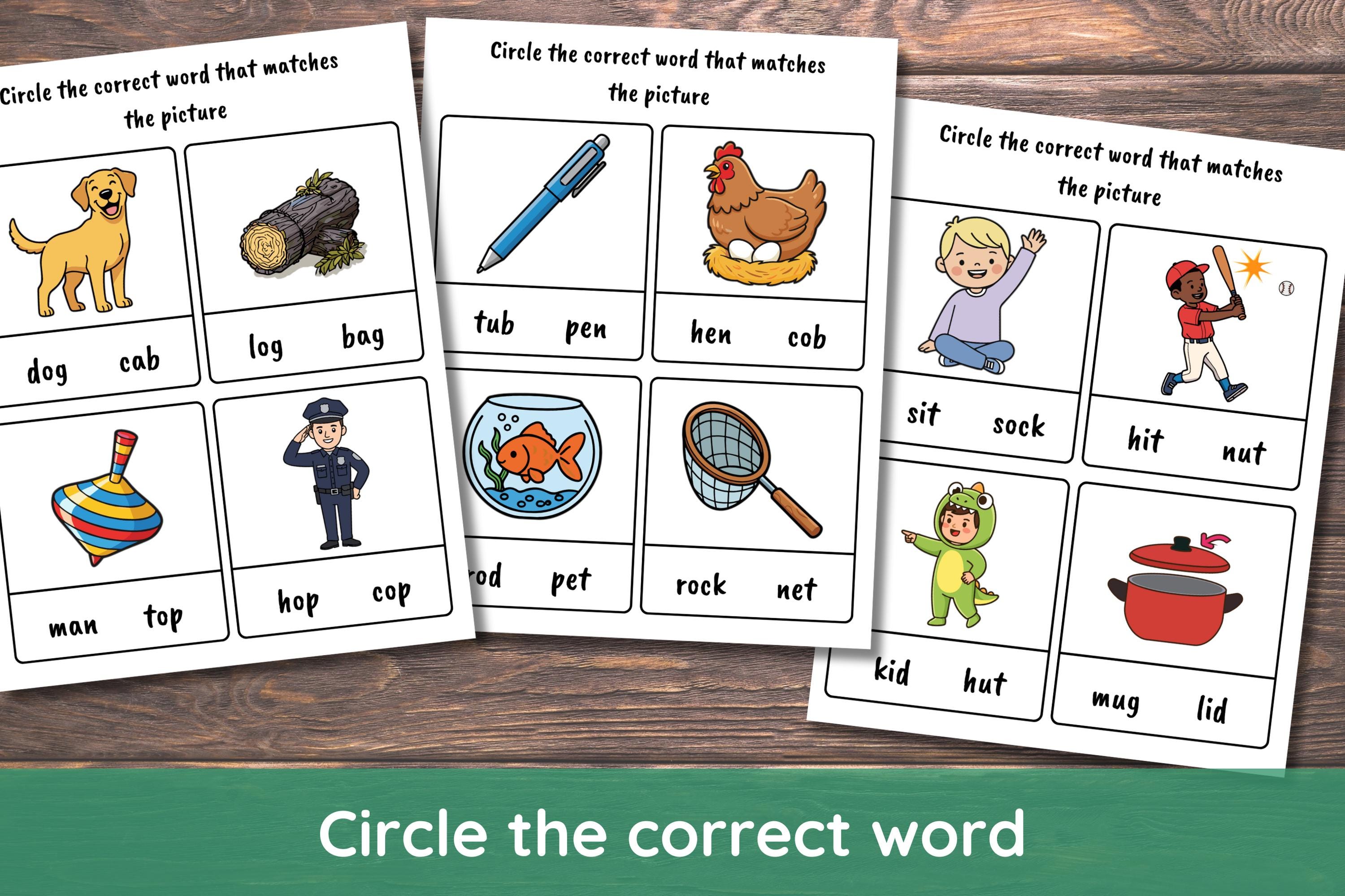 CVC Words Worksheets, CVC Word Families Phonics Worksheets ...