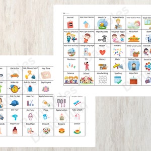 Kids Daily Responsibilities Chart, Printable Daily Routine, Chore Chart ...