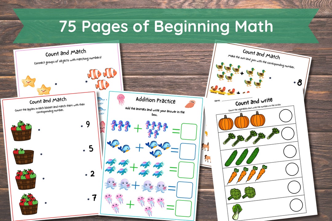 Preschool Math, Beginning Math, Counting, Learning to Add, Preschool ...