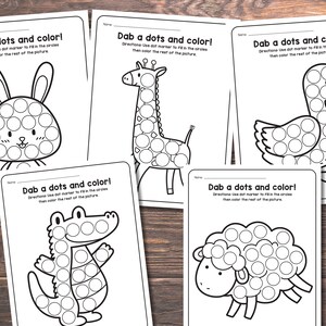 Alphabet Animal Dot Marker Worksheets, 52 Pages, Dot Marker Activities ...