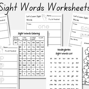 Printable Toddler Worksheets, Kindergarten Learning Bundle,busy Book ...