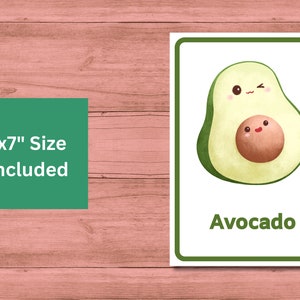 18 Fruits Flashcards | Fruits Printable | Montessori Flashcards | Pre ...