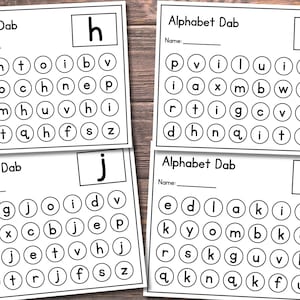 26 Printable Alphabet Lowercase Dab It Worksheets | Preschool-kdg ...