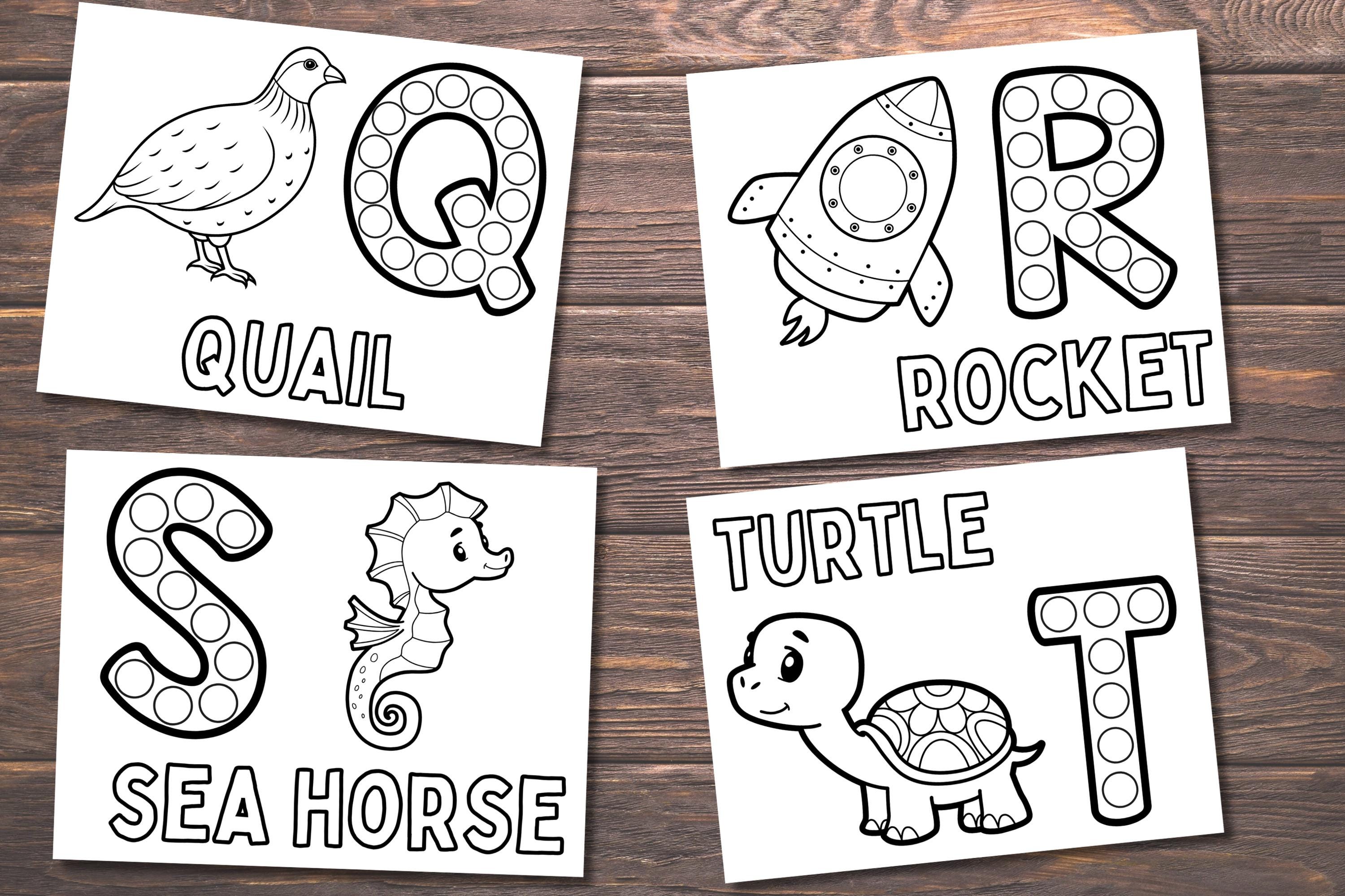 Do a Dot Alphabet Printable Worksheets, Alphabet Fun With Colored Dots ...