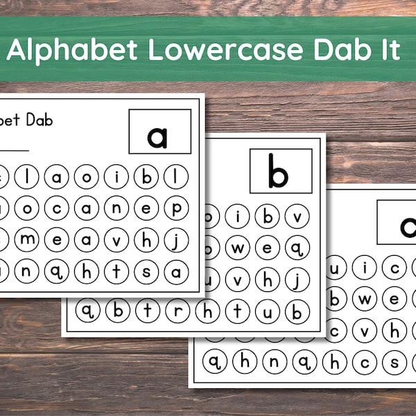 Lowercase Alphabet - Etsy