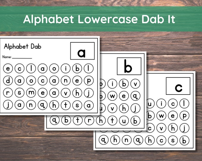 Laminated Alphabet Flash Cards, Simple Design, Double-sided, Bound by ...