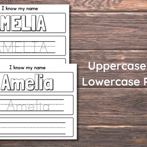Custom Name Writing Activity,name Tracing Worksheet Printable,dry Erase ...