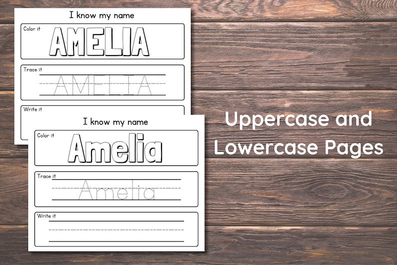 Custom Name Writing Activity,name Tracing Worksheet Printable,dry Erase ...