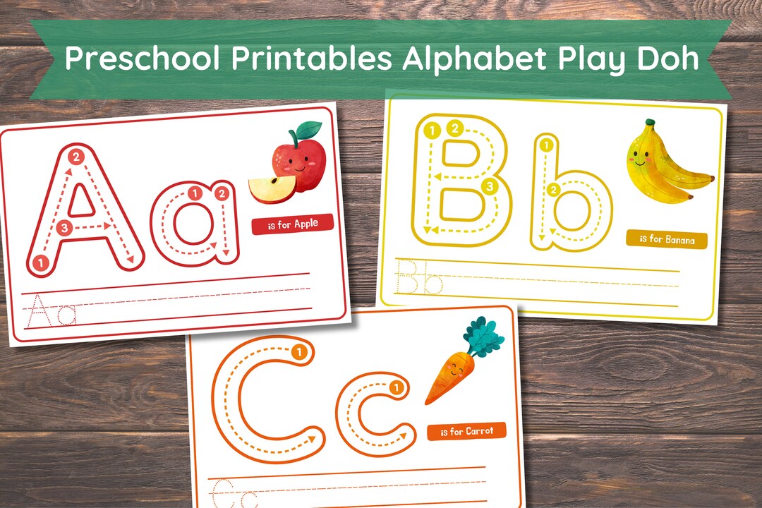 Preschool Printables Alphabet Play Doh Mats Printable Toddler ...