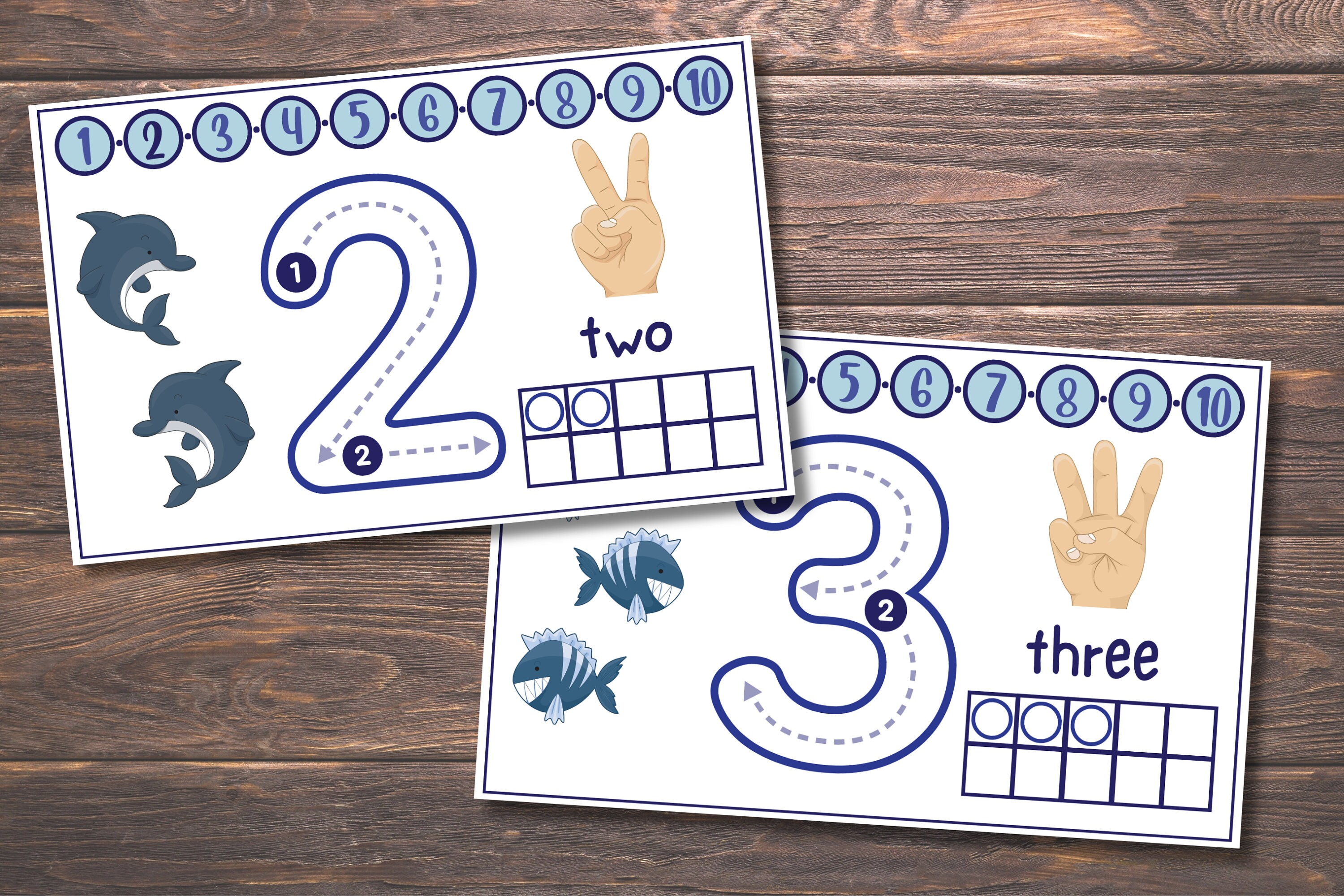 Preschool Printables Numbers 1-10 Play Doh Mats Toddler Activities ...
