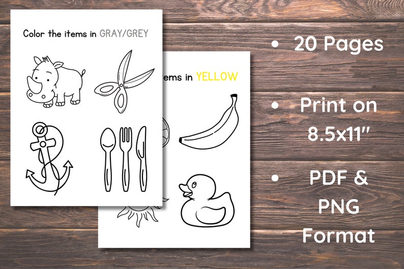 Preschool Color of the Week - Learn Colors -pre-k Curriculum Worksheets ...