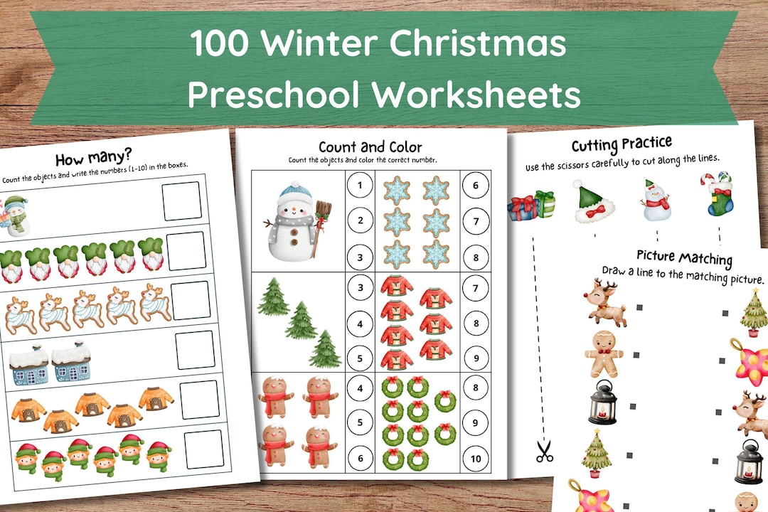 100 Printable Christmas Activities, Winter Kids Activities,christmas ...