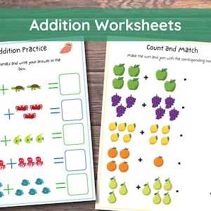 Preschool Math, Beginning Math, Counting, Learning to Add, Preschool ...