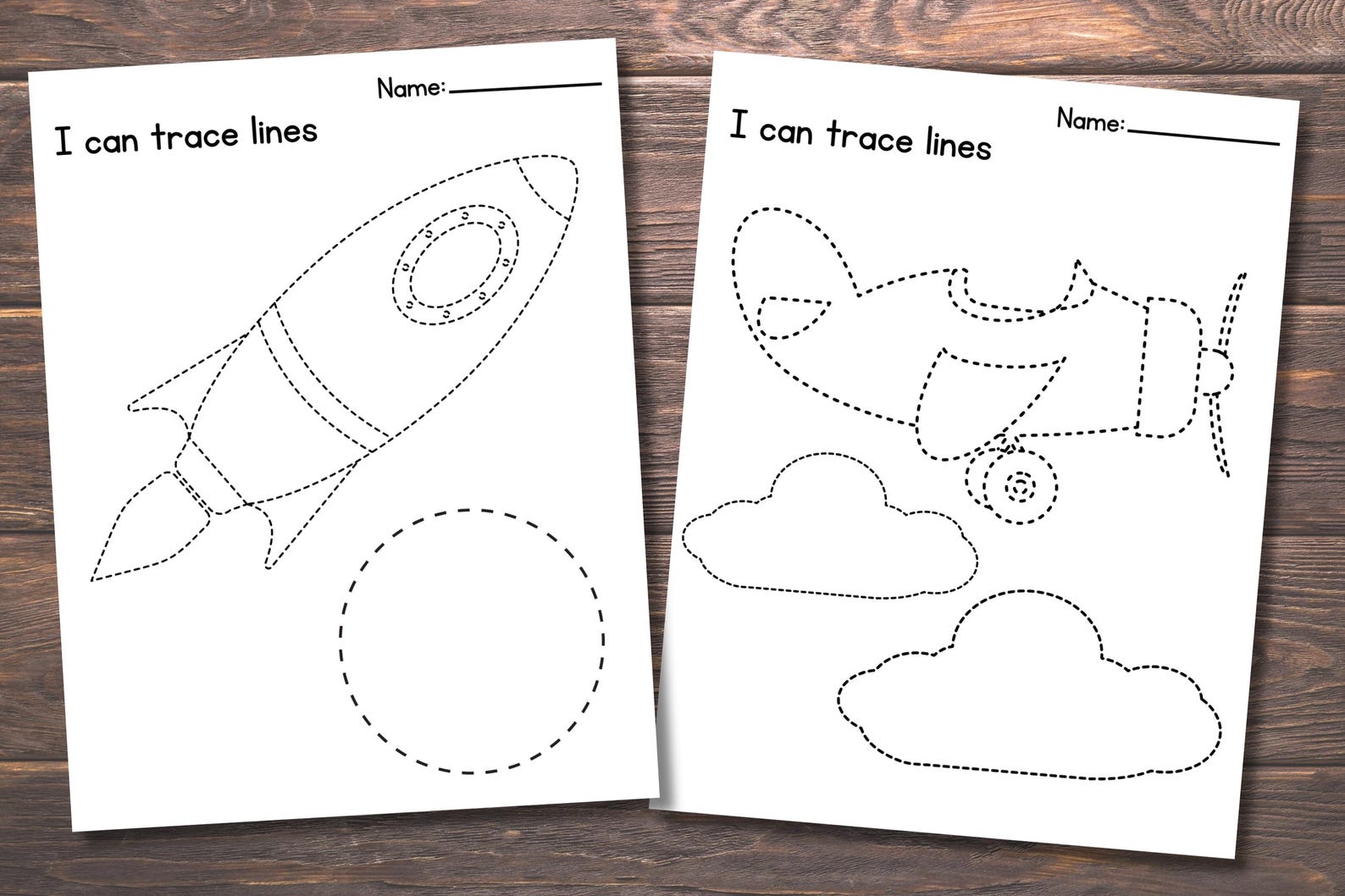 Preschool Line Tracing Worksheets, Lines Trace Pages Printable ...