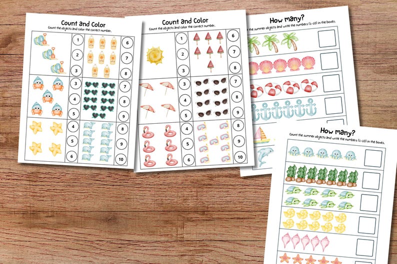 Printable Summer Preschool Activity Bundle, Summer Preschool ...