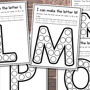 Alphabet Animal Dot Marker Worksheets, 52 Pages, Dot Marker Activities ...