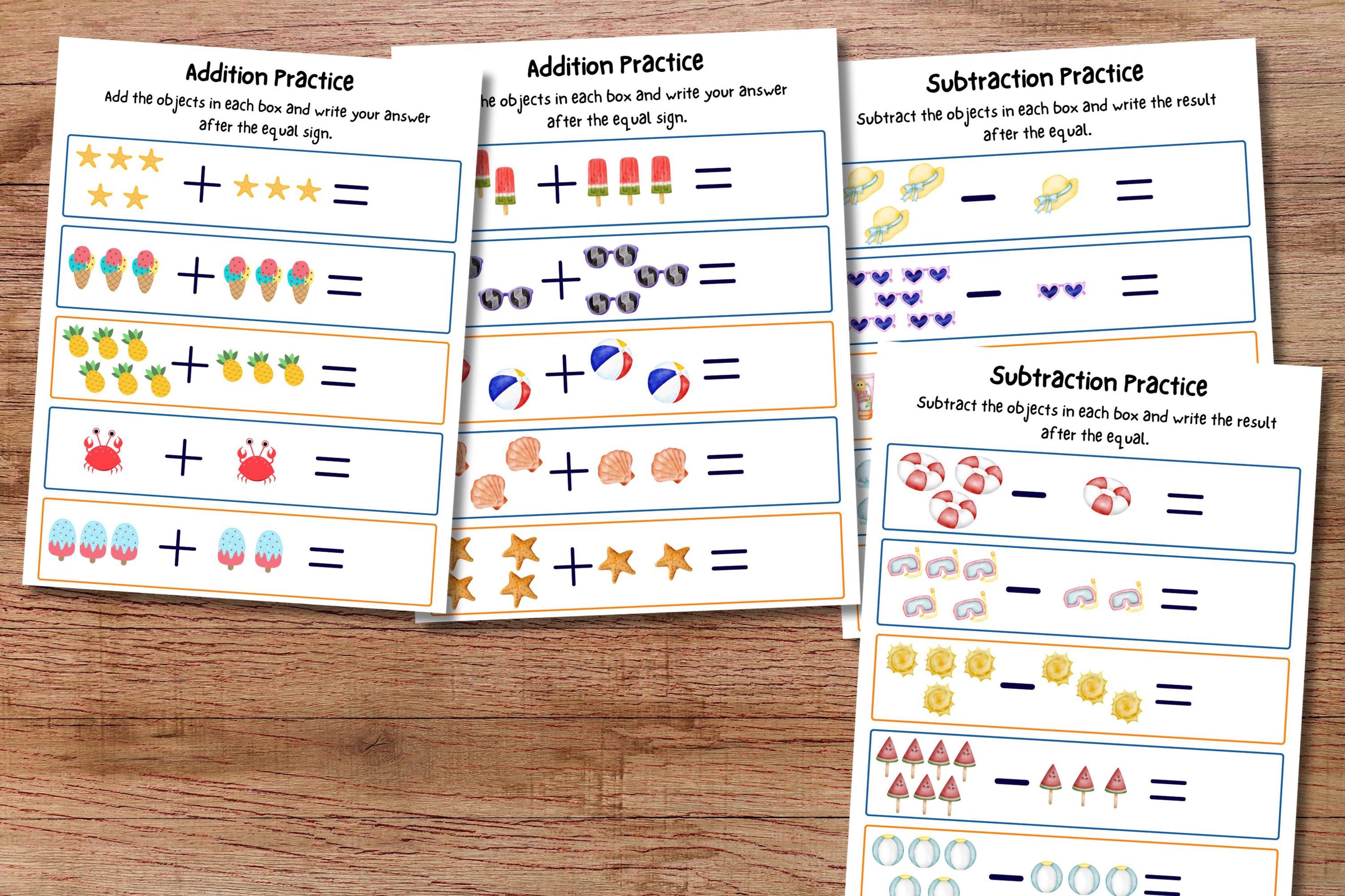 Printable Summer Preschool Activity Bundle, Summer Preschool ...