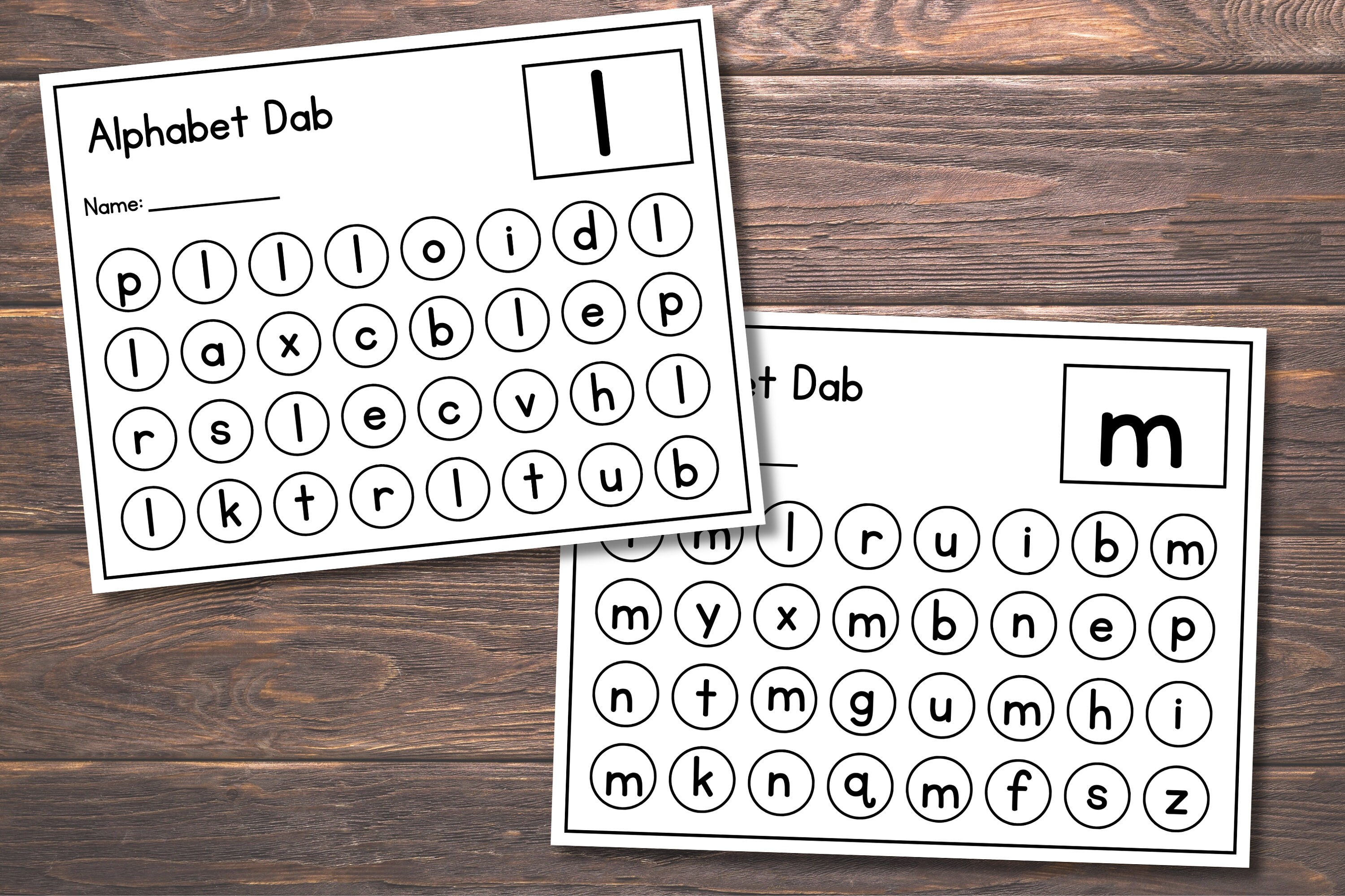 26 Printable Alphabet Lowercase Dab It Worksheets | Preschool-kdg ...