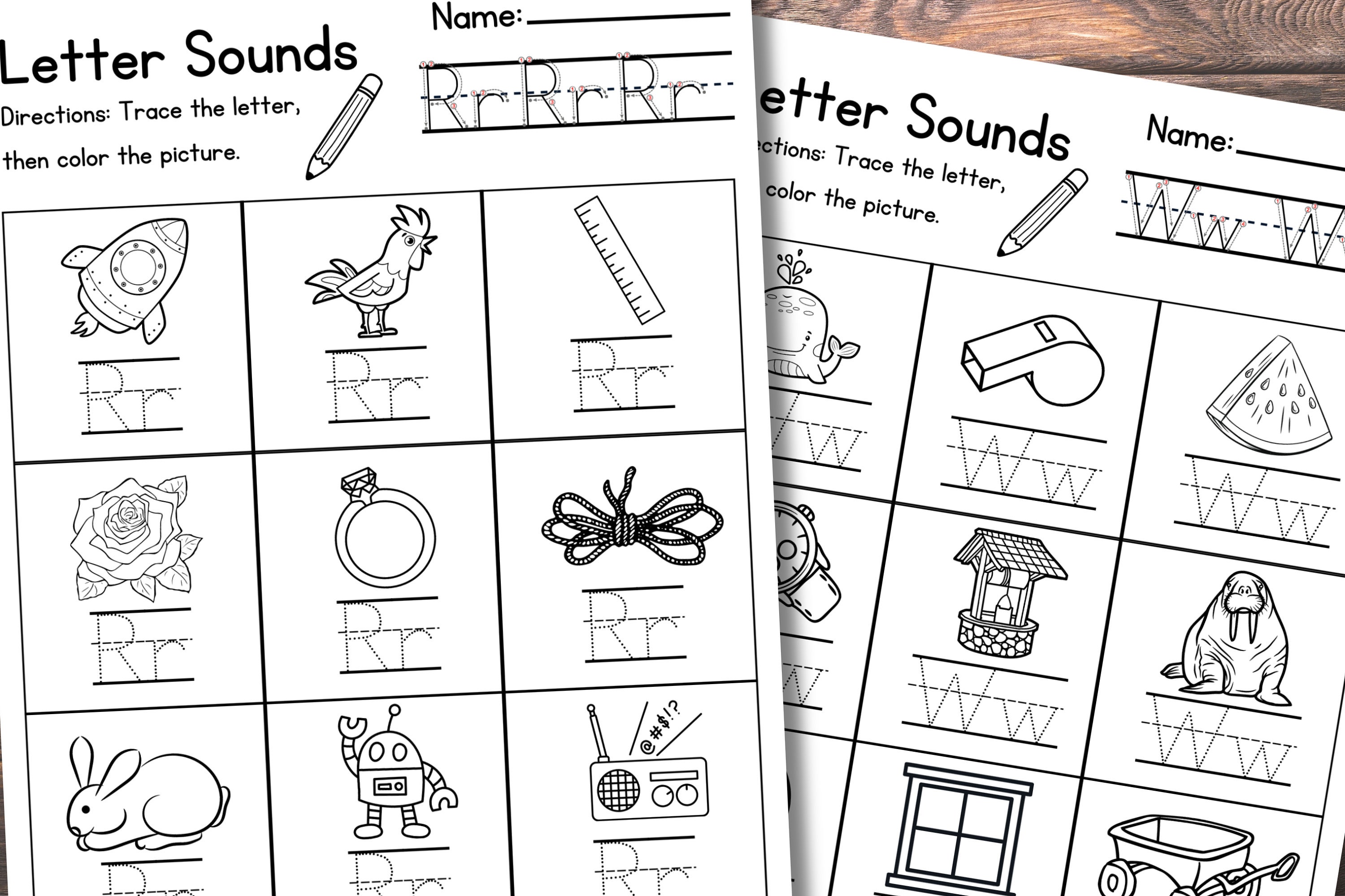 24 Printable Alphabet Letter Sounds Worksheets | Preschool-kdg Phonics ...