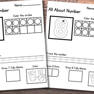 20 Printable All About the Numbers 1-20 Worksheets. Preschool ...