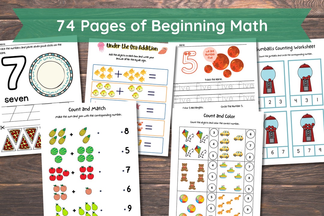 Preschool Math, Beginning Math, Counting, Learning to Add, Preschool ...