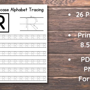26 Printable Uppercase Alphabet Tracing Worksheets. Preschool ...