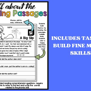 Kindergarten at Home Reading Worksheets Comprehension Passages ...