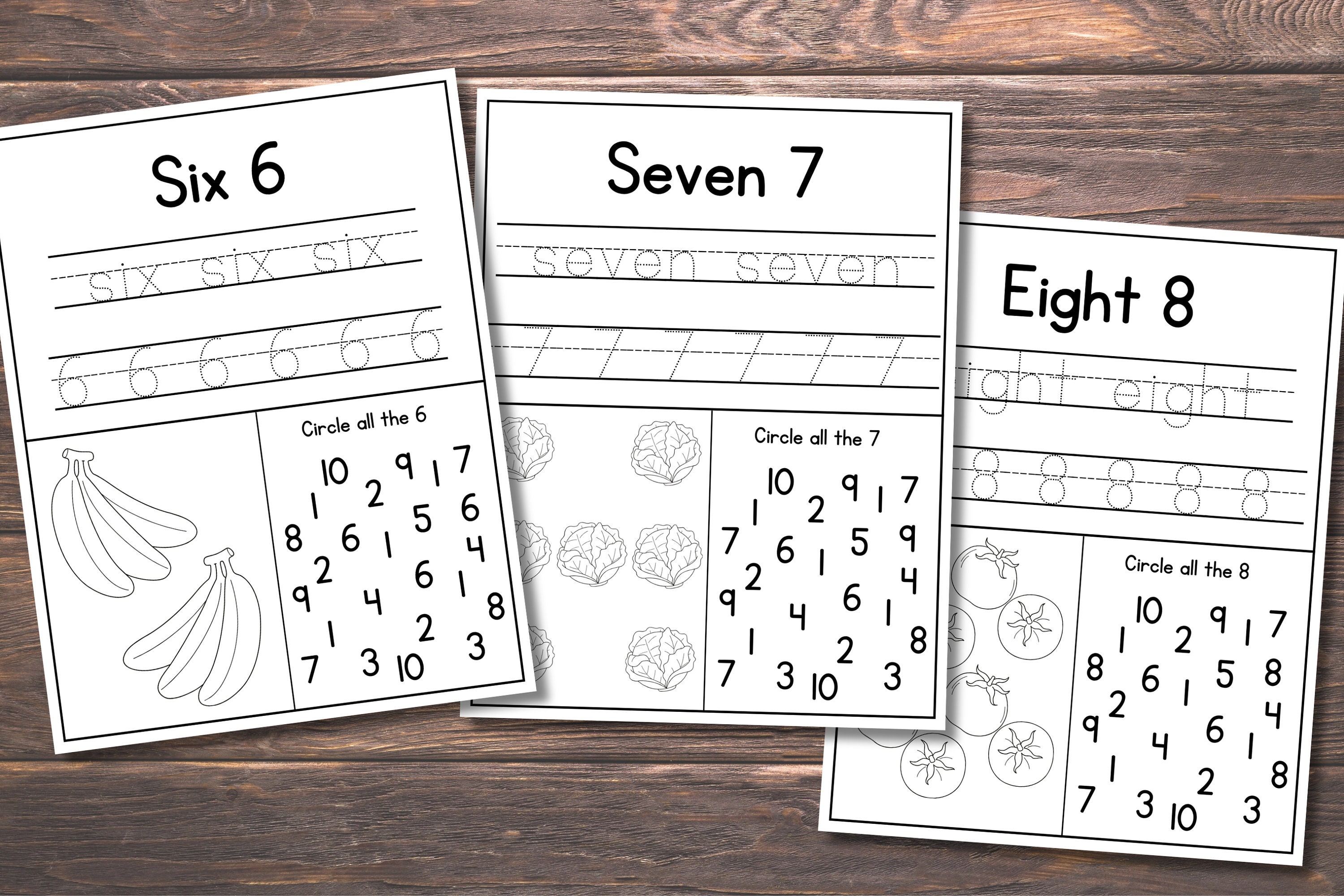 1-10 Number Tracing, Preschool Worksheet Printable, Handwriting ...
