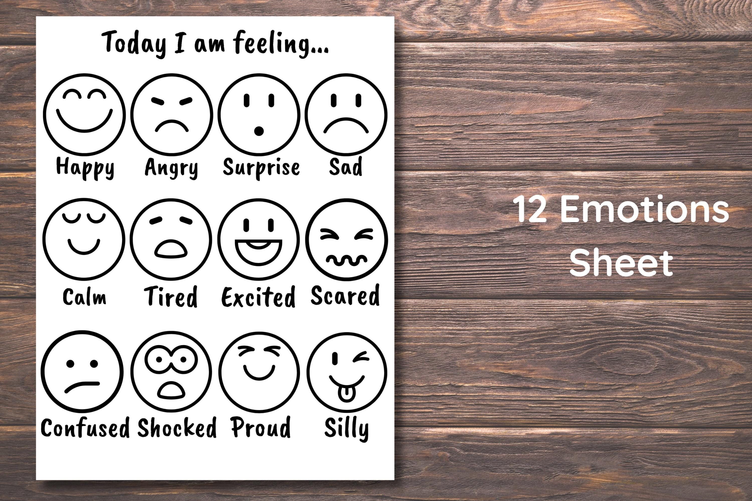Emotions Colouring Sheets | Emotions Coloring Pages | Today I Am ...